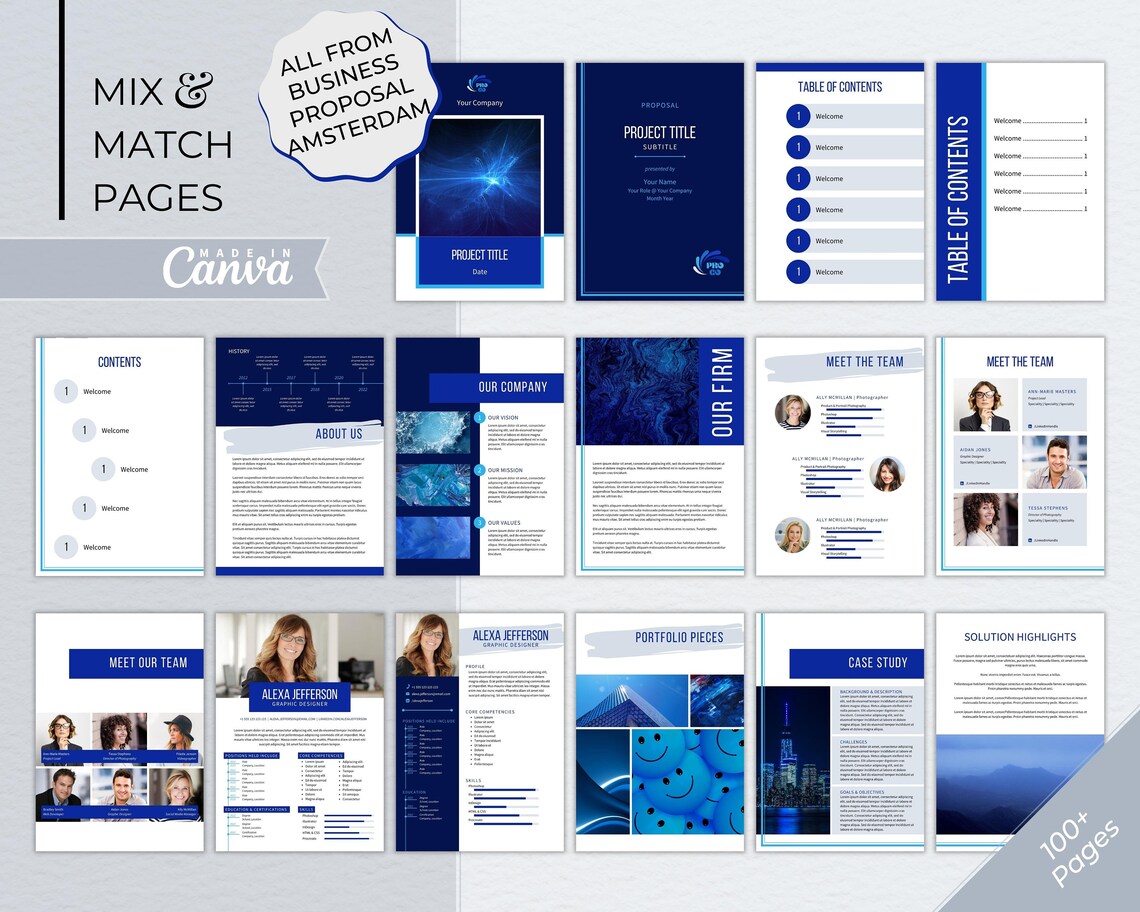 Business Proposal Template Bundle, 100 Professional Proposal Template ...