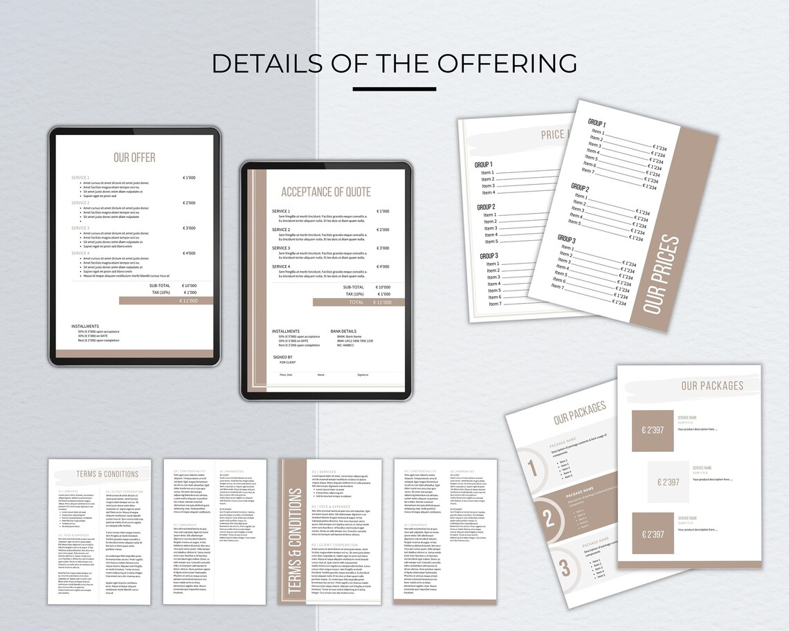 Business Proposal Template Bundle 70 Professional Proposal - Etsy
