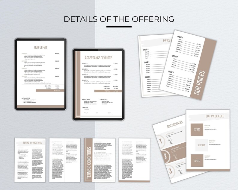 Business Proposal Template Bundle 70 Professional Proposal - Etsy