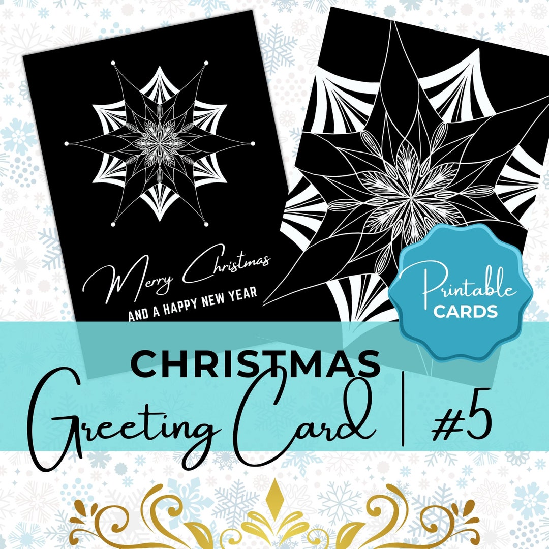 Printable Christmas Card Merry Christmas Card Digital Christmas Card ...