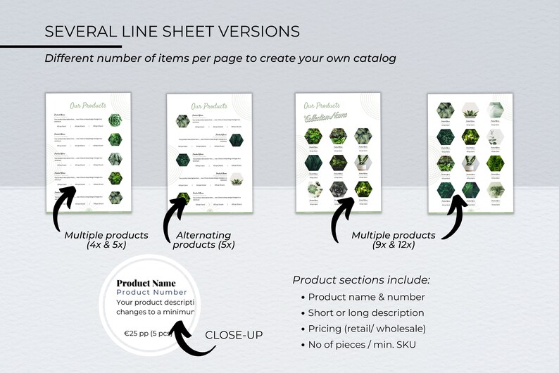 35 Editable Product Catalog & Line Sheet Templates Product Pricing ...