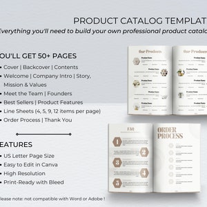 50+ Editable Product Catalog & Line Sheet Templates | Product Pricing ...
