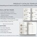 50 Editable Product Catalog & Line Sheet Templates Product - Etsy