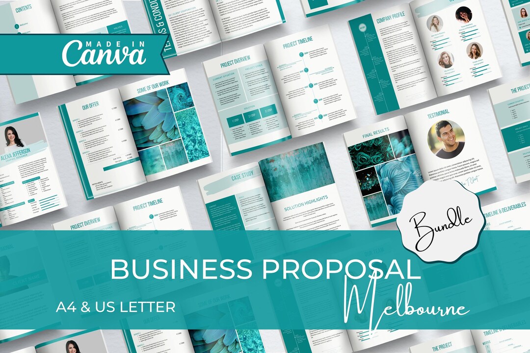 Project Proposal Template Bundle, 30+ Pages Professional Proposal ...