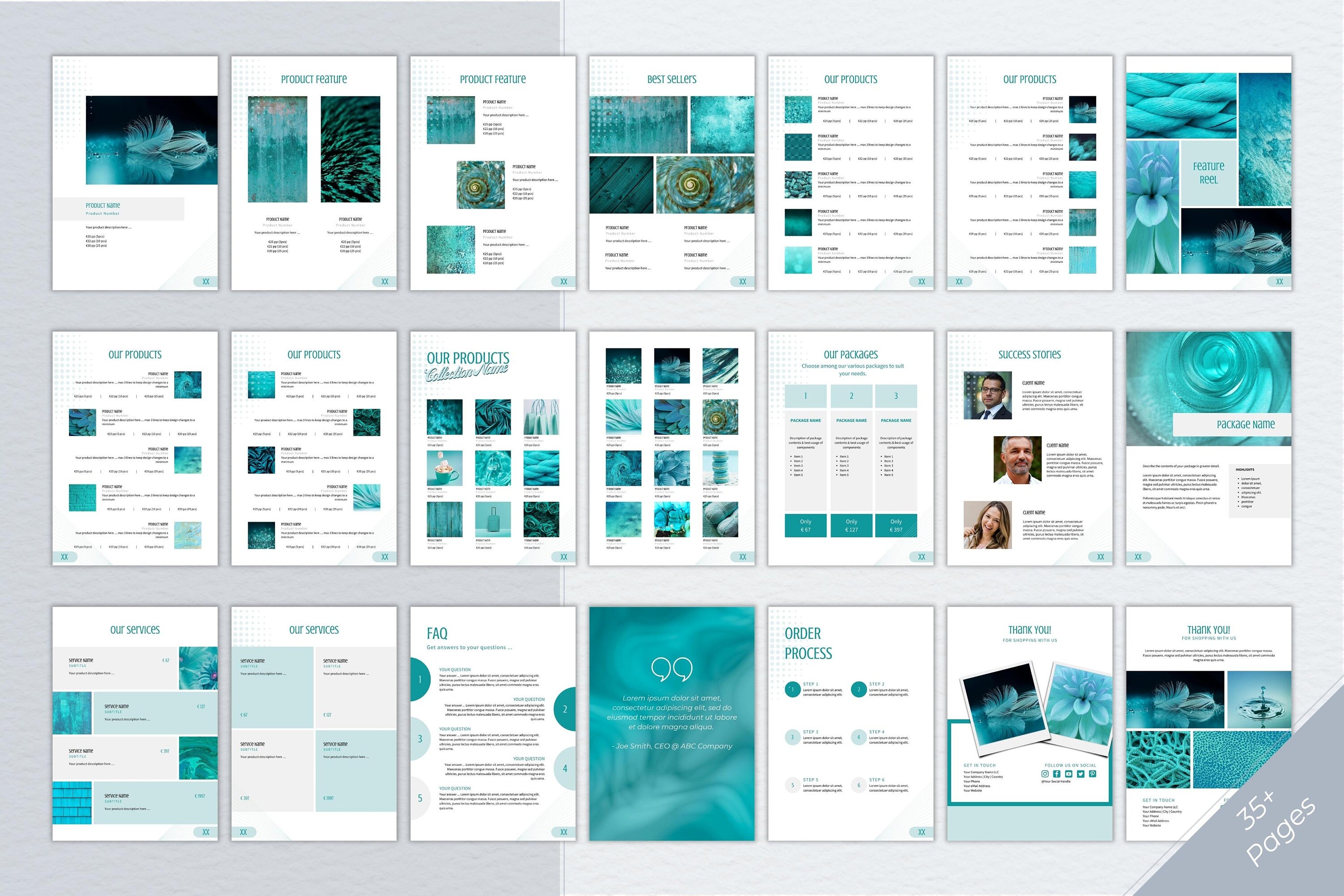 35+ Editable Product Catalog & Line Sheet Templates | Product Pricing ...
