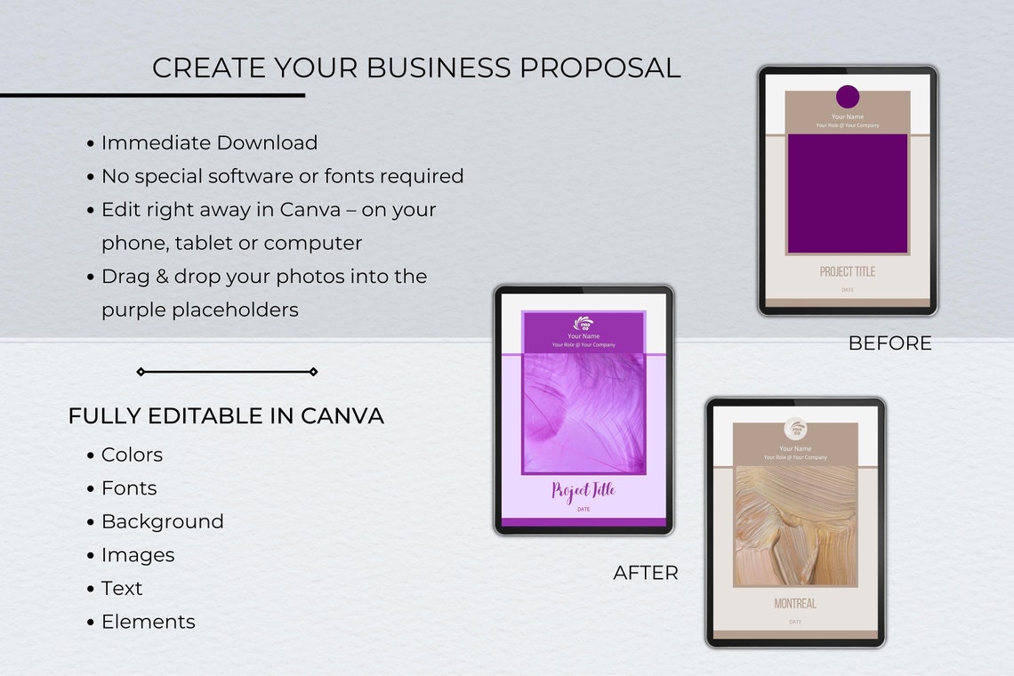 Business Proposal Template Bundle 70 Professional Proposal - Etsy