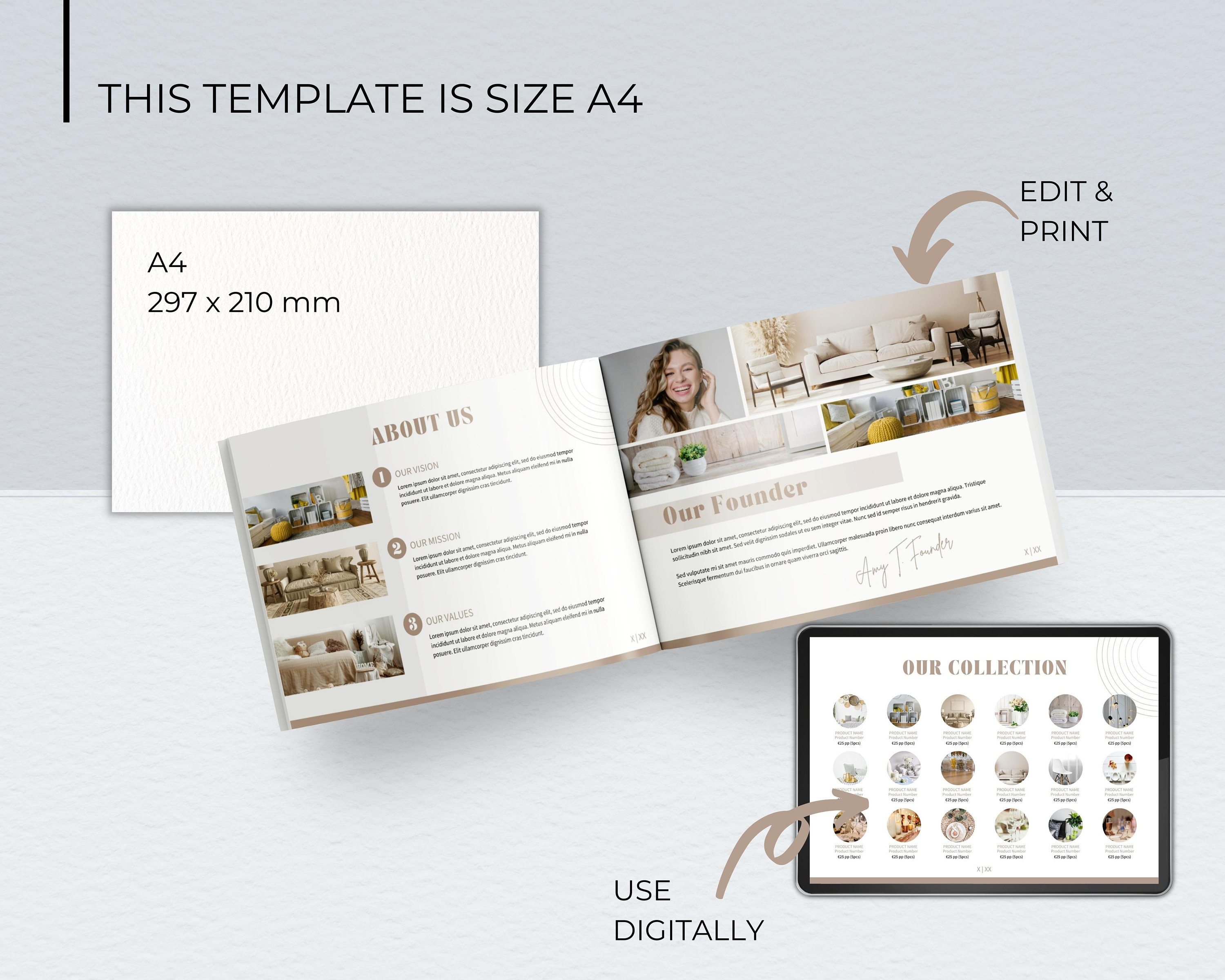35+ Editable Product Catalog & Line Sheet Templates | Product Pricing ...