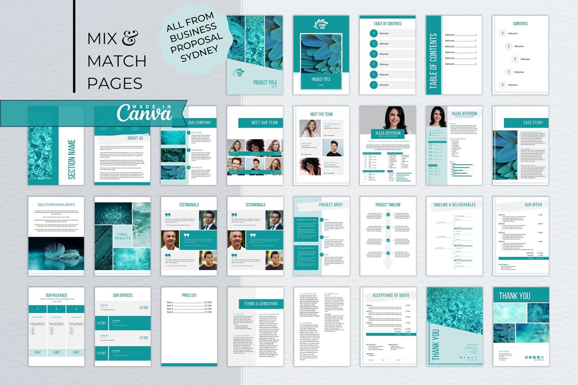 Business Proposal Template Bundle, 70 Professional Proposal Template ...