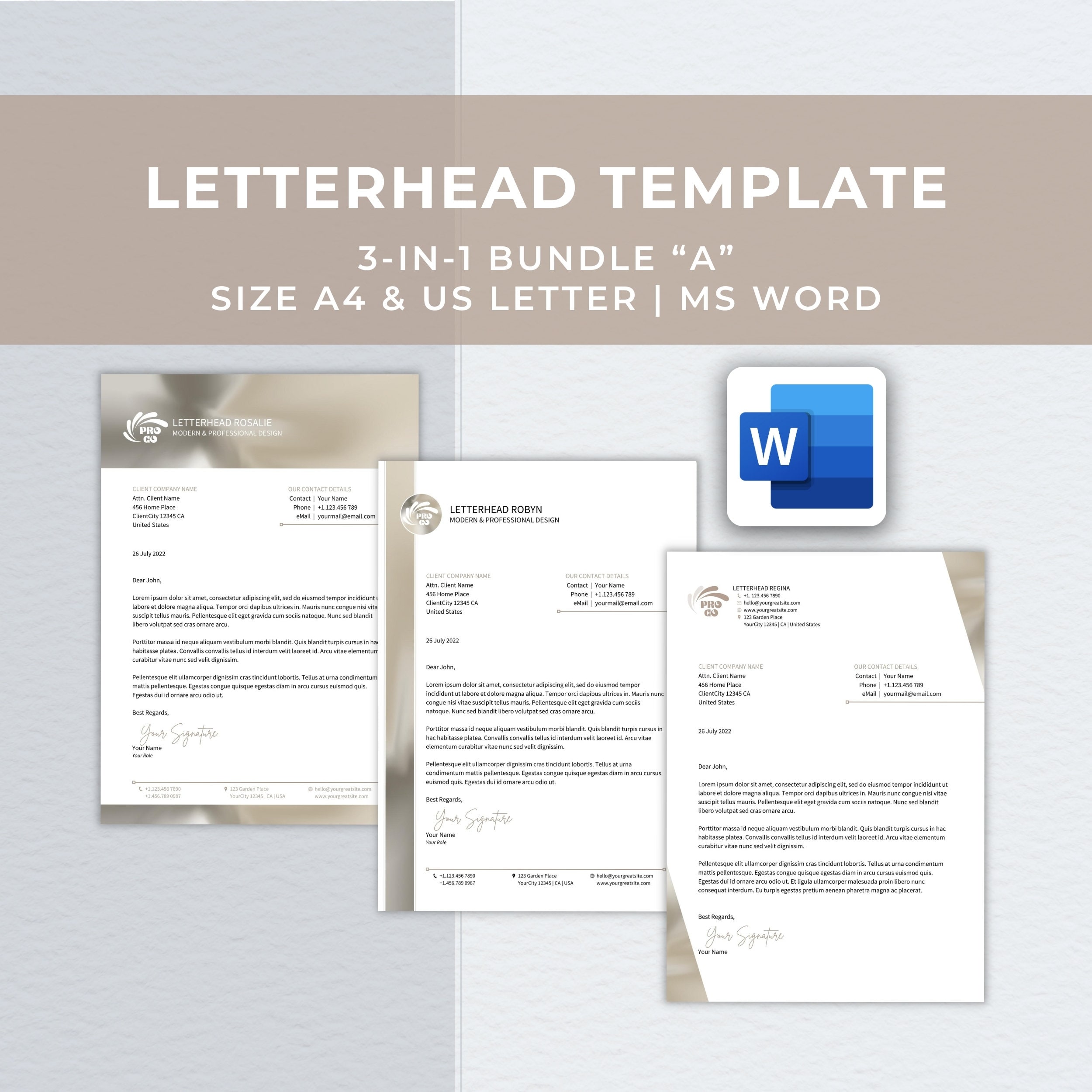 Plantillas Elegantes De Membrete Para Word Las Mejores 10 Ideas De