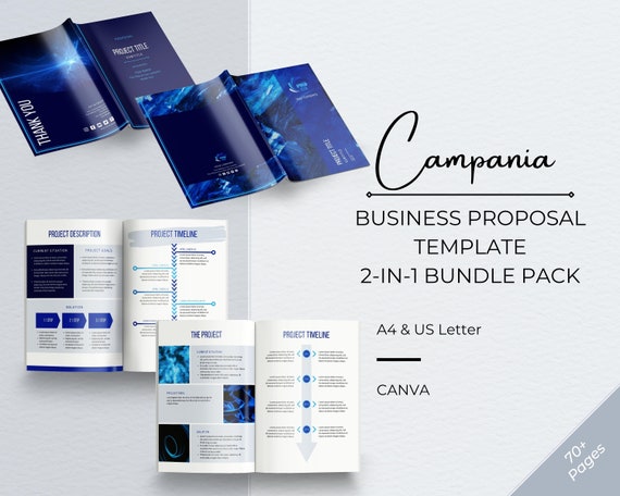 Business Proposal Template Bundle 70 Professional Proposal - Etsy