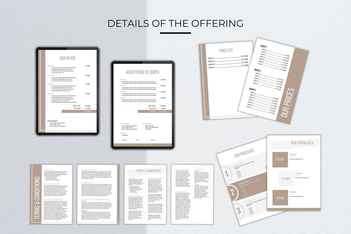 Business Proposal Template Bundle 70 Professional Proposal - Etsy