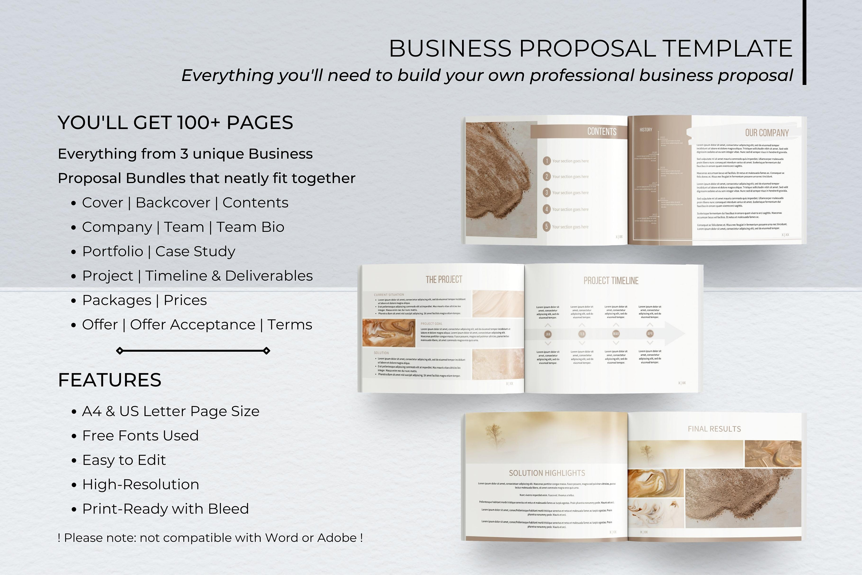 Business Proposal Template Bundle, 100+ Professional Proposal Template ...
