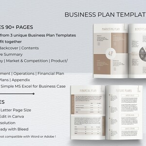Business Plan Template, Professional Business Planner Proposal, Startup ...