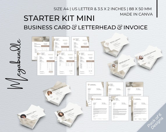 Starter Kit Editable Canva Template Bundle Modern Business - Etsy