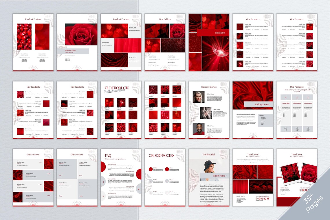 35+ Editable Product Catalog & Line Sheet Templates | Product Pricing ...