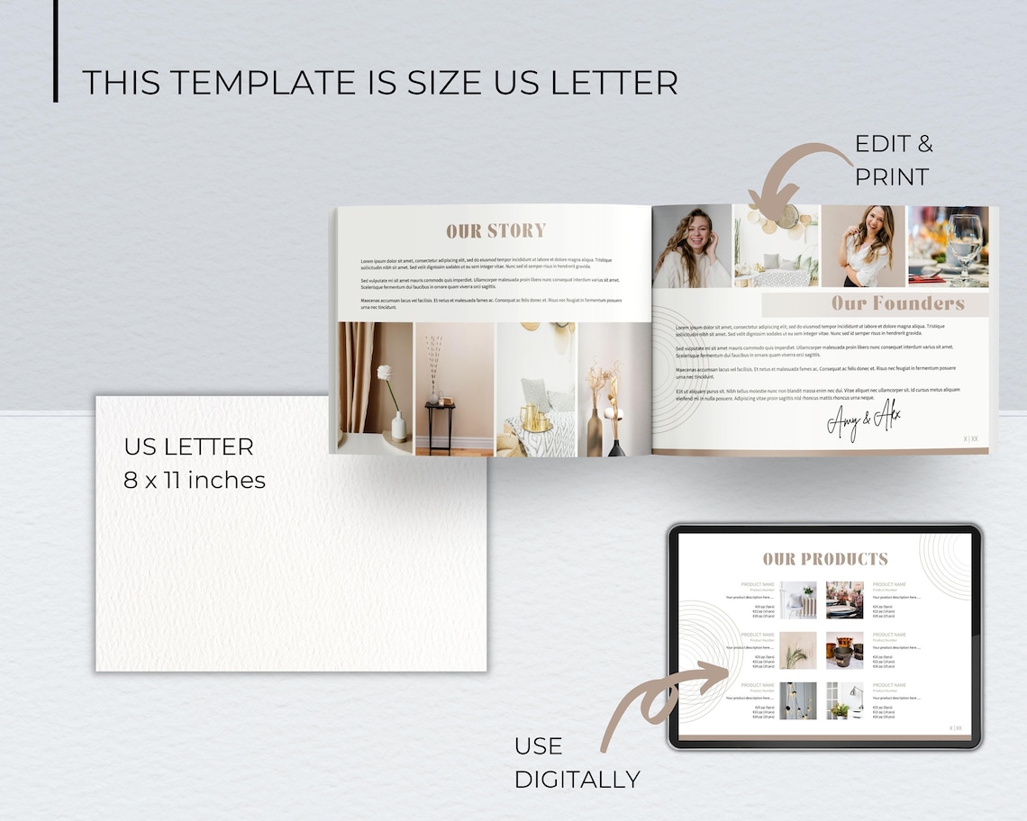 35 Editable Product Catalog & Line Sheet Templates Product Pricing ...