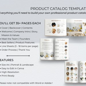 70+ Editable Product Catalog & Line Sheet Templates | Product Pricing ...