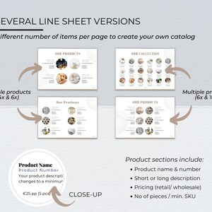 70+ Editable Product Catalog & Line Sheet Templates | Product Pricing ...