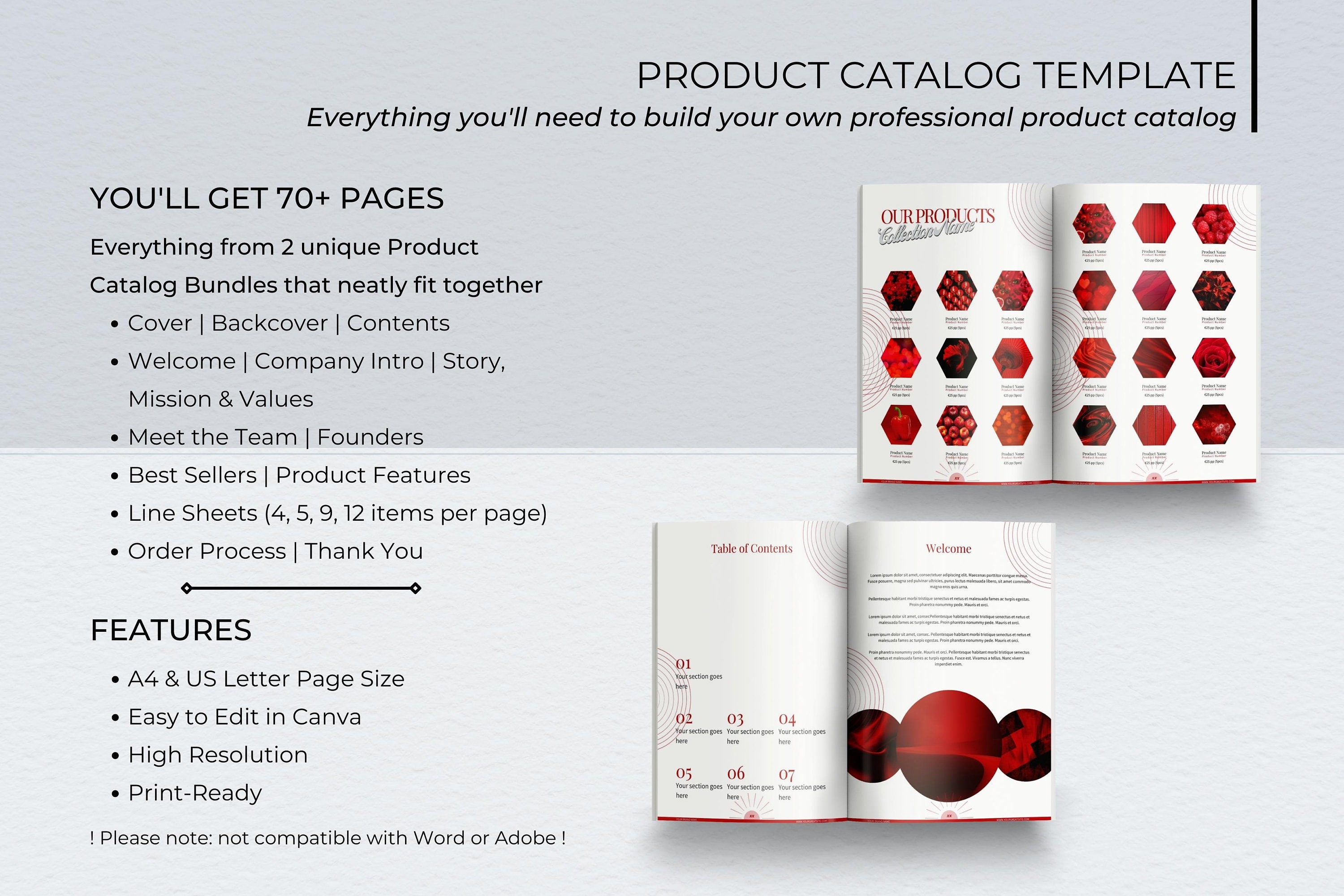 70 Editable Product Catalog & Line Sheet Templates Product Pricing ...