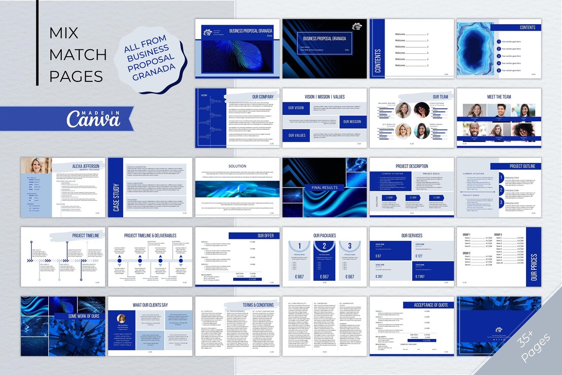 Project Proposal Template Bundle, 100 Professional Proposal Templates ...