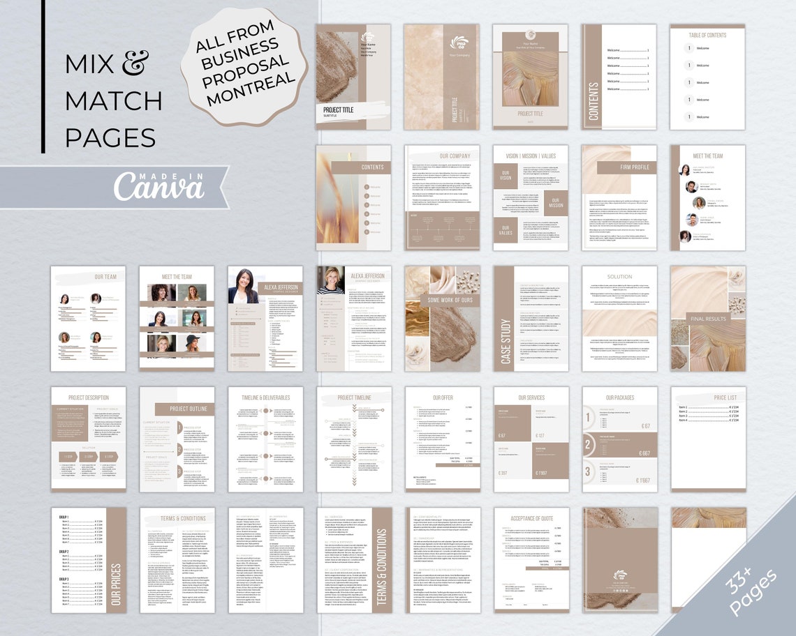 Business Proposal Template Bundle 70 Professional Proposal - Etsy