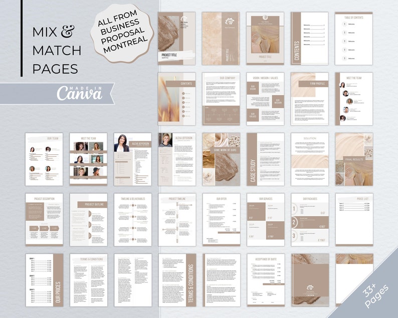 Business Proposal Template Bundle 70 Professional Proposal - Etsy