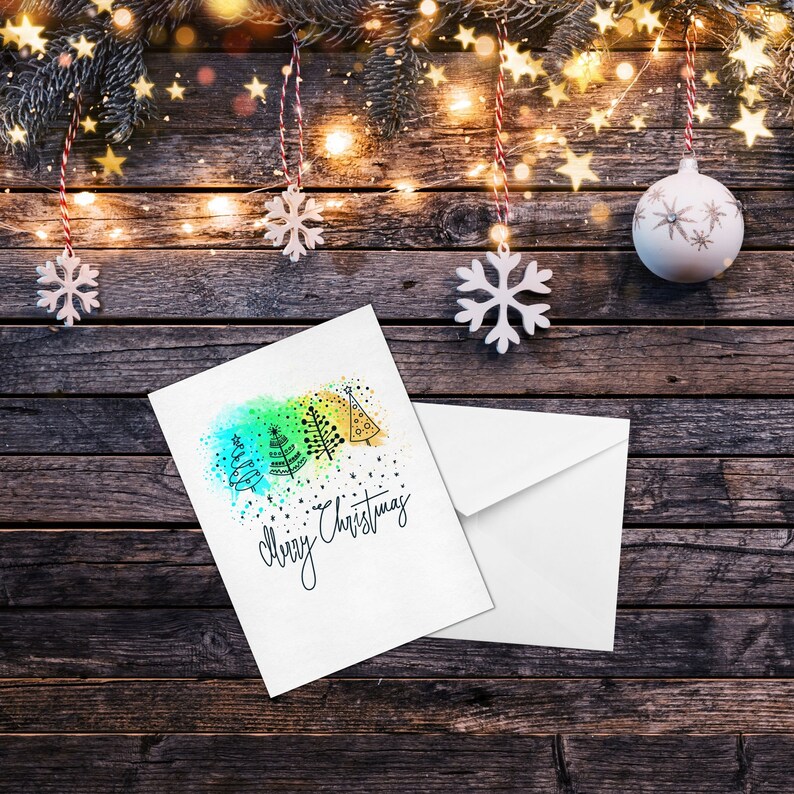 Printable Christmas Card Merry Christmas Card Digital - Etsy