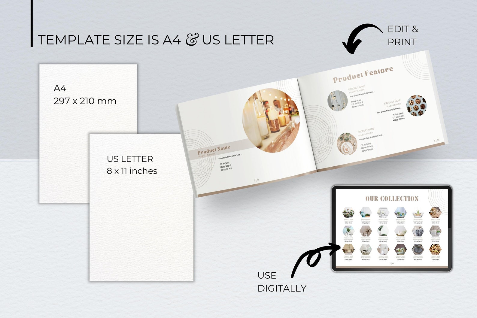 70+ Editable Product Catalog & Line Sheet Templates | Product Pricing ...