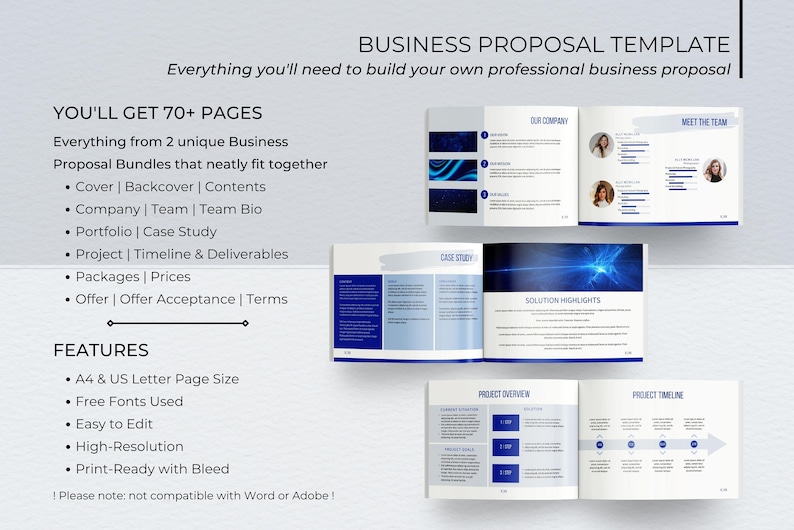 Project Proposal Template Bundle, 70+ Pages Professional Proposal ...