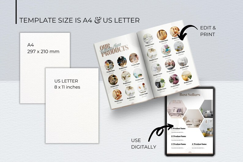 110+ Editable Product Catalog & Line Sheet Templates | Product Pricing ...