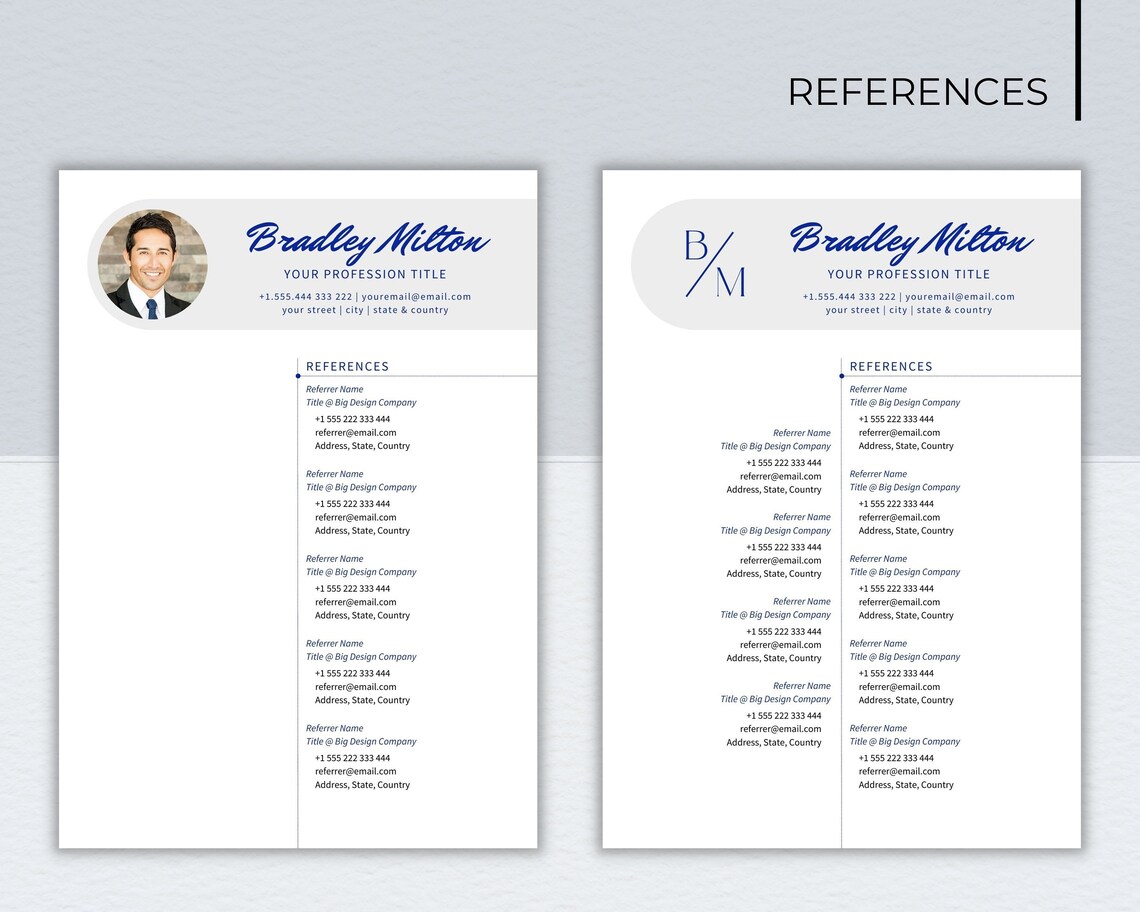 CV Template Professional Resume Template Executive CV Template ...