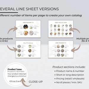 35 Editable Product Catalog & Line Sheet Templates Product Pricing ...