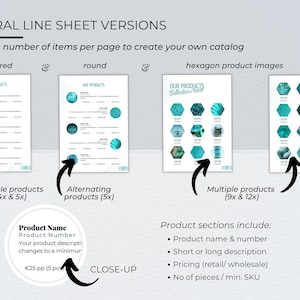 110 Editable Product Catalog & Line Sheet Templates Product Pricing ...