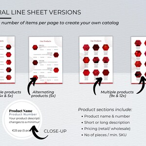 35+ Editable Product Catalog & Line Sheet Templates | Product Pricing ...
