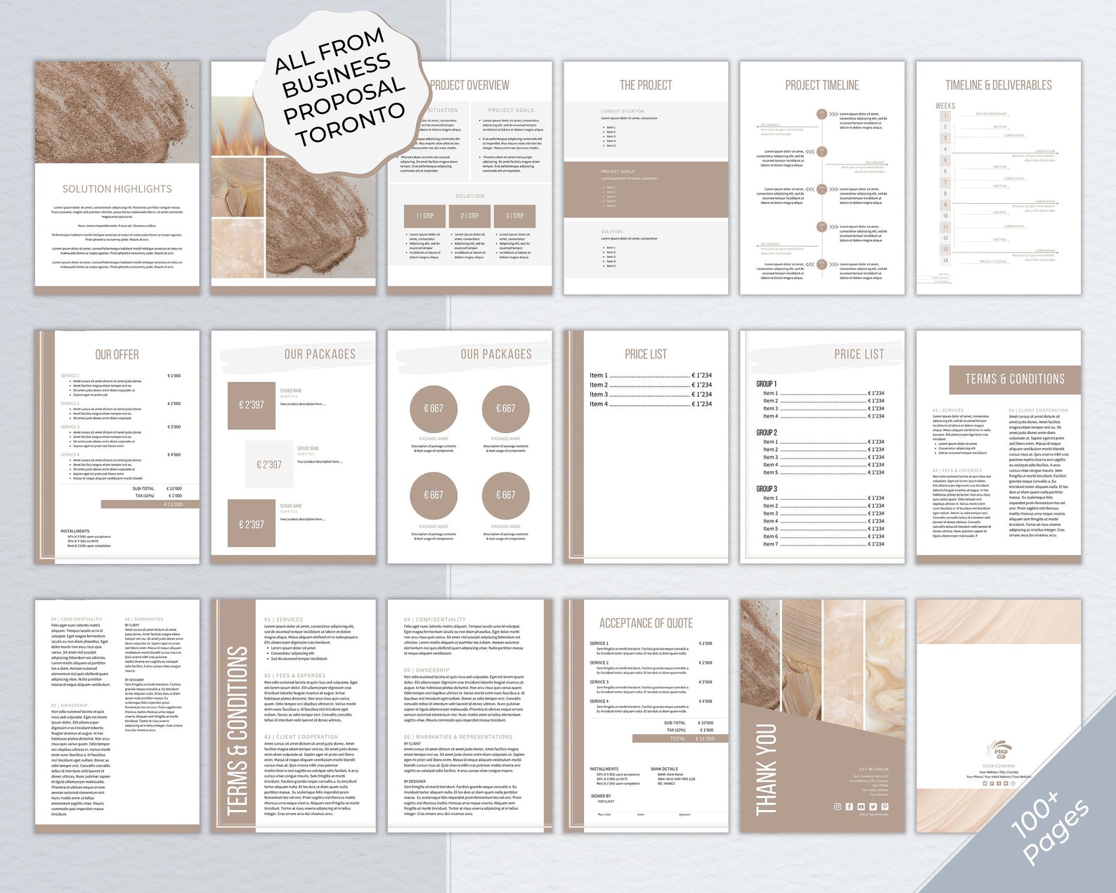 Business Proposal Template Bundle, 100+ Professional Proposal Template ...