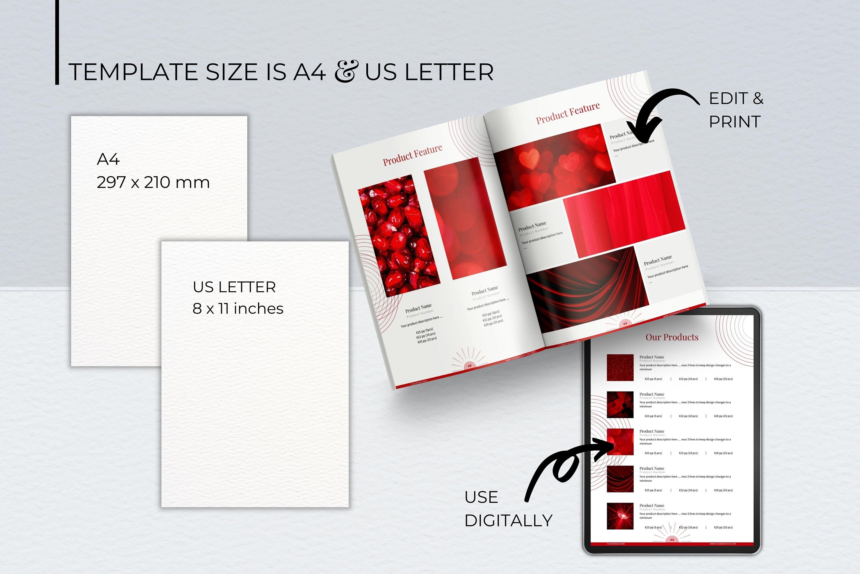 35+ Editable Product Catalog & Line Sheet Templates | Product Pricing ...