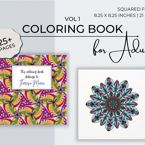 Stress Coloring Book - Etsy