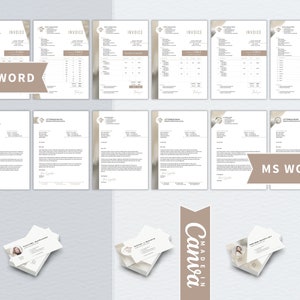 Starter Kit Editable Word Template Bundle, Modern Business Letterhead ...
