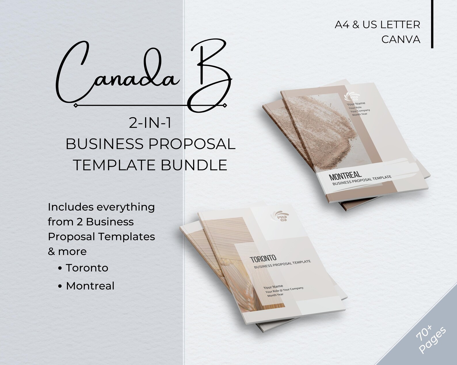Business Proposal Template Bundle 70 Professional Proposal - Etsy