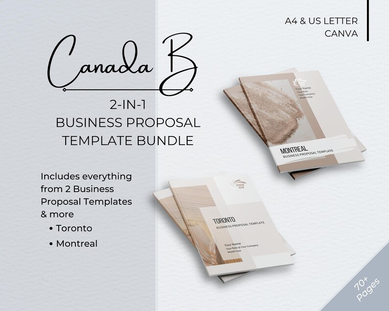 Business Proposal Template Bundle 70 Professional Proposal - Etsy