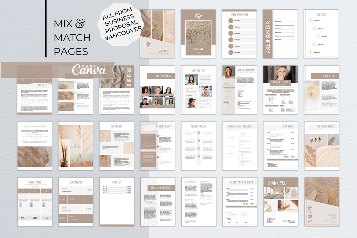 Business Proposal Template Bundle, 70 Professional Proposal Template ...