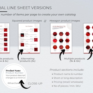 70+ Editable Product Catalog & Line Sheet Templates | Product Pricing ...