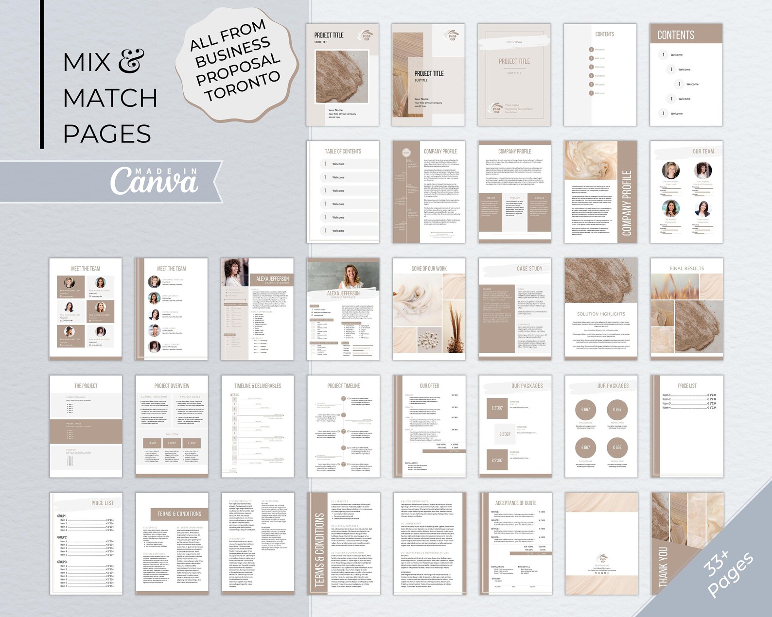 Business Proposal Template Bundle 70 Professional Proposal - Etsy