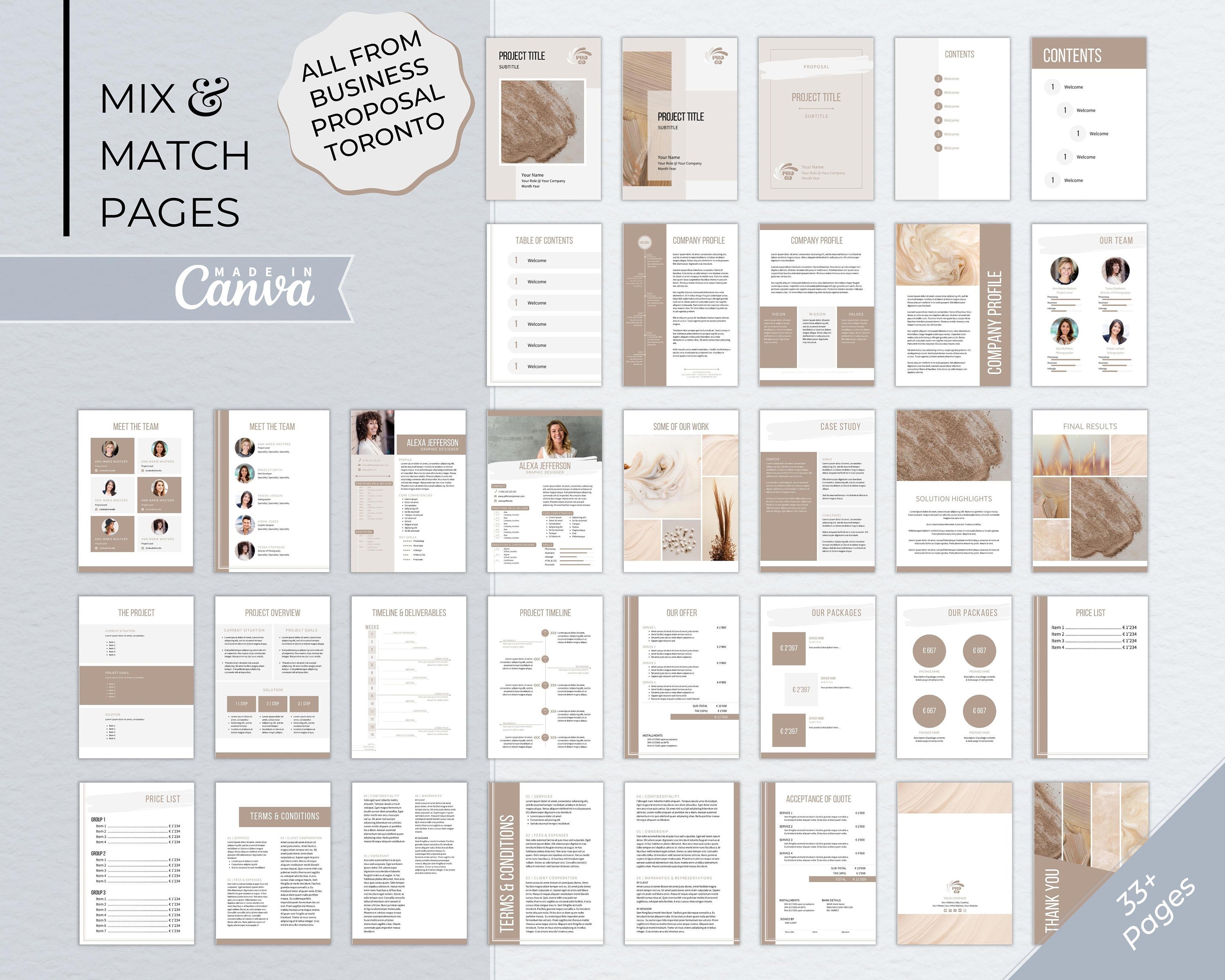 Business Proposal Template Bundle 70 Professional Proposal - Etsy