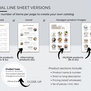 110+ Editable Product Catalog & Line Sheet Templates | Product Pricing ...