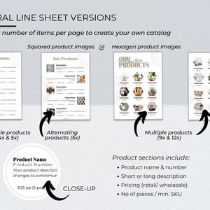 70+ Editable Product Catalog & Line Sheet Templates | Product Pricing ...