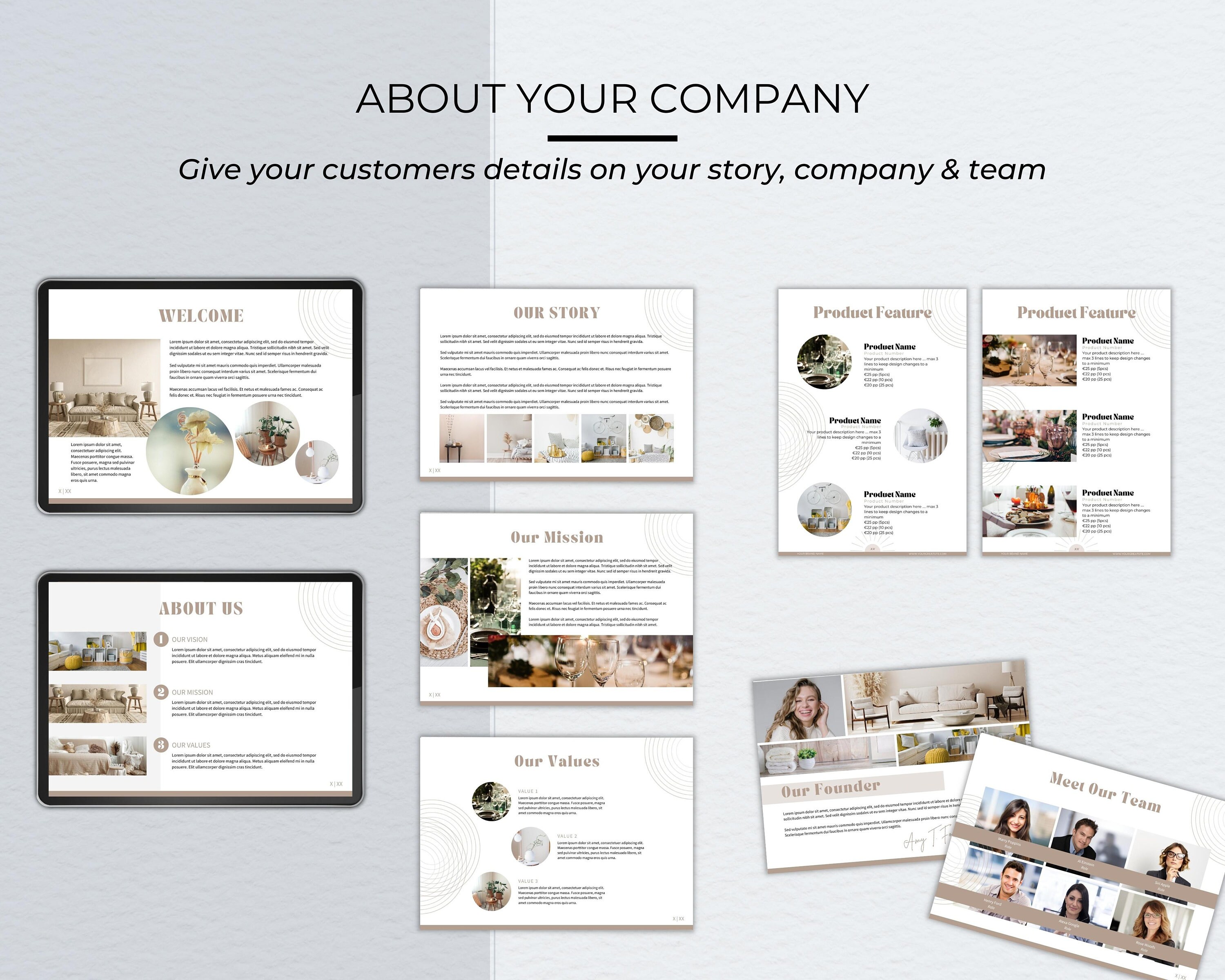 70 Editable Product Catalog & Line Sheet Templates Product - Etsy