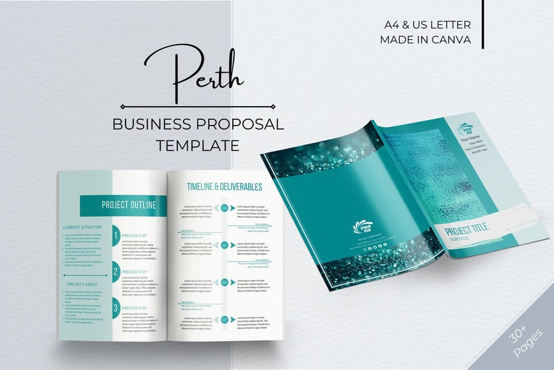 Project Proposal Template Bundle, 30+ Pages Professional Proposal Template, Project Management ...