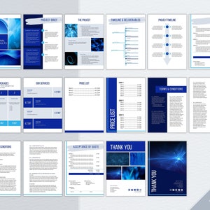 Project Proposal Template Bundle, 33 Pages Professional Proposal ...