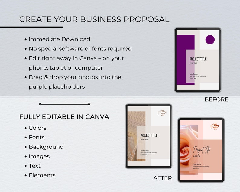 Business Proposal Template Bundle 70 Professional Proposal - Etsy